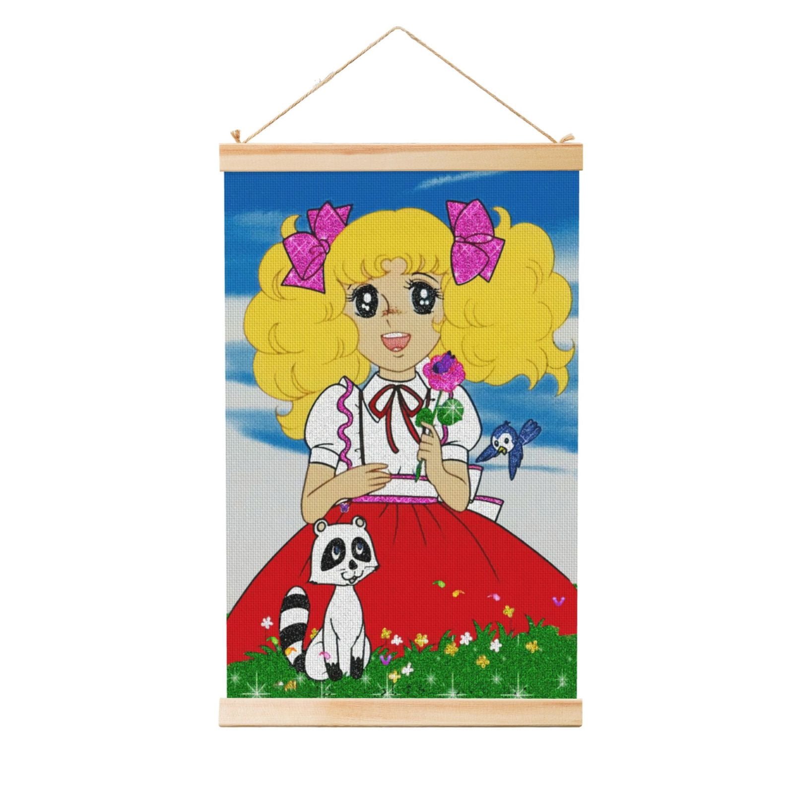 Candy Candy Posters Wall Hanging Wooden Shaft Poster Wall Art Aesthetic ...