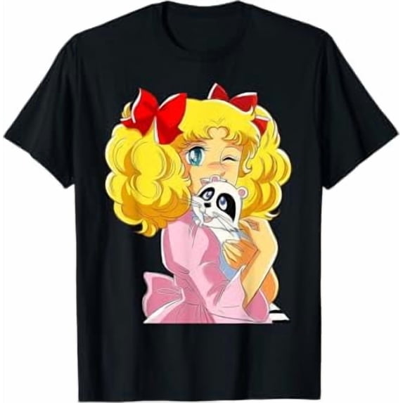 Candy Candy and raccoon Retro Japanese Vintage 80s Anime T-Shirt ...