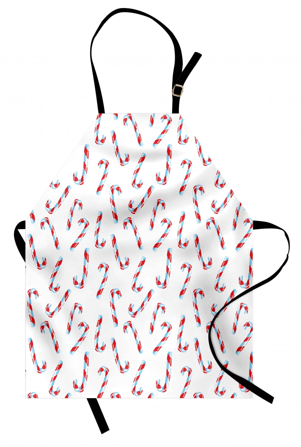 Candy Cane Apron Aquarelle Style Sweets Traditional Christmas ...