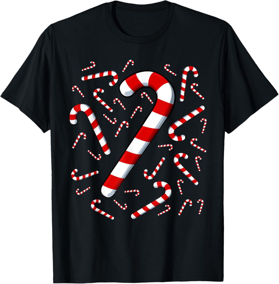 Candy Cane Candy Costume Stick Peppermint Flavor T-Shirt - Walmart.com