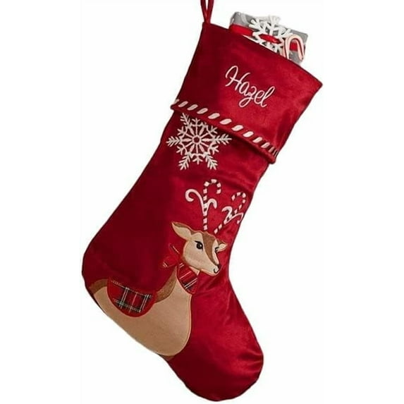 Candy Cane Character Personalized Christmas Stocking, Custom ...