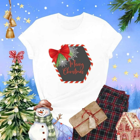 Candy Cane Christmas Frame Themed Festive Holiday Graphic Novelty Tee ...