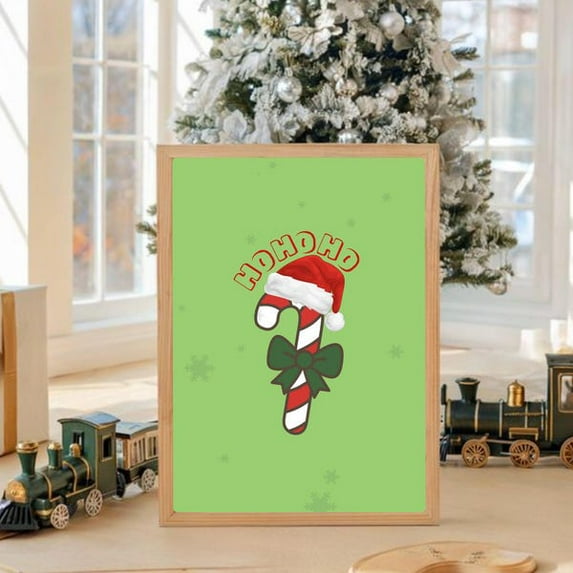 Candy Cane Christmas Poster Holiday Wall Art- Wall Art Print, 12x18 ...