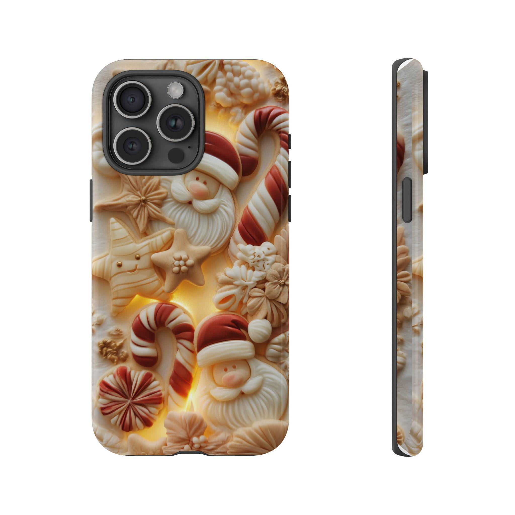 Candy Cane Cookie Holiday Phone Case Festive Winter iPhone 17 through ...