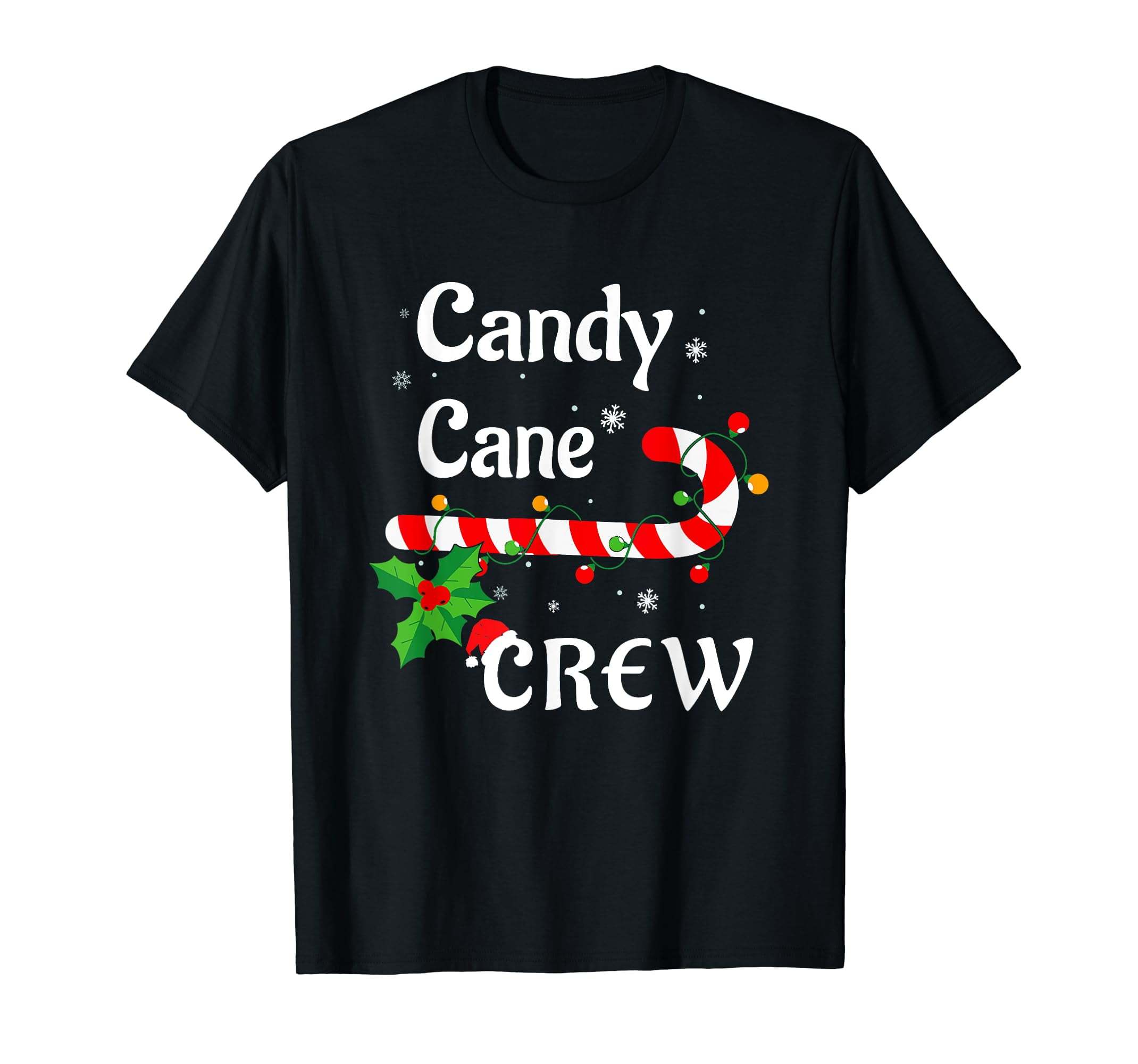 Candy Cane Crew Christmas Candy Love Pajamas T-Shirt - Walmart.com