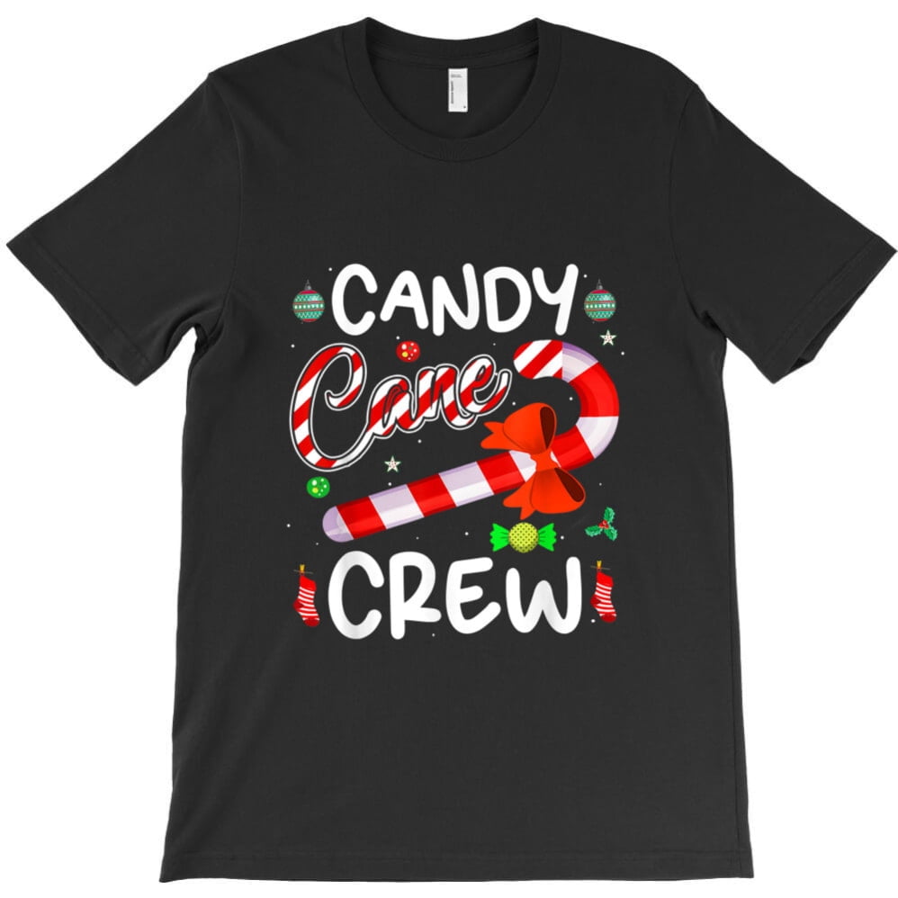 Candy Cane Crew Funny Christmas Candy Lover X-Mas Holiday Graphic T ...
