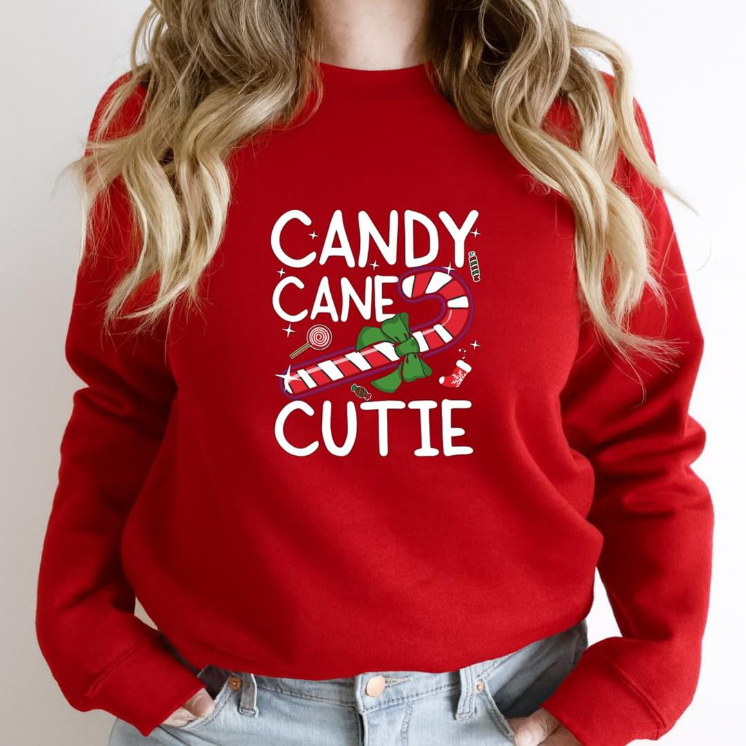 Candy Cane Cutie Funny Christmas Pajama For Girls Candy Lovers Cute ...