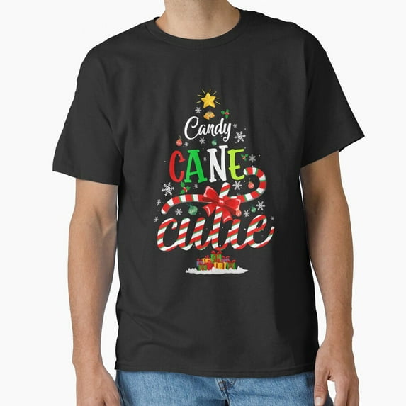 Candy Cane Cutie Funny Holiday Sweet Treat Festive Design Unisex T ...