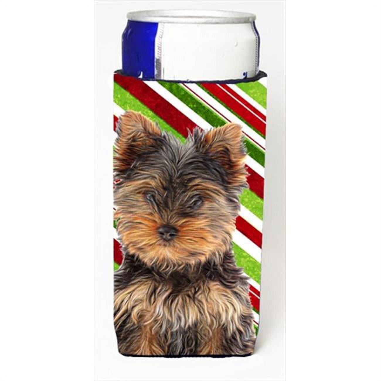 Candy Cane Holiday Christmas Yorkie Puppy & Yorkshire Terrier Michelob ...