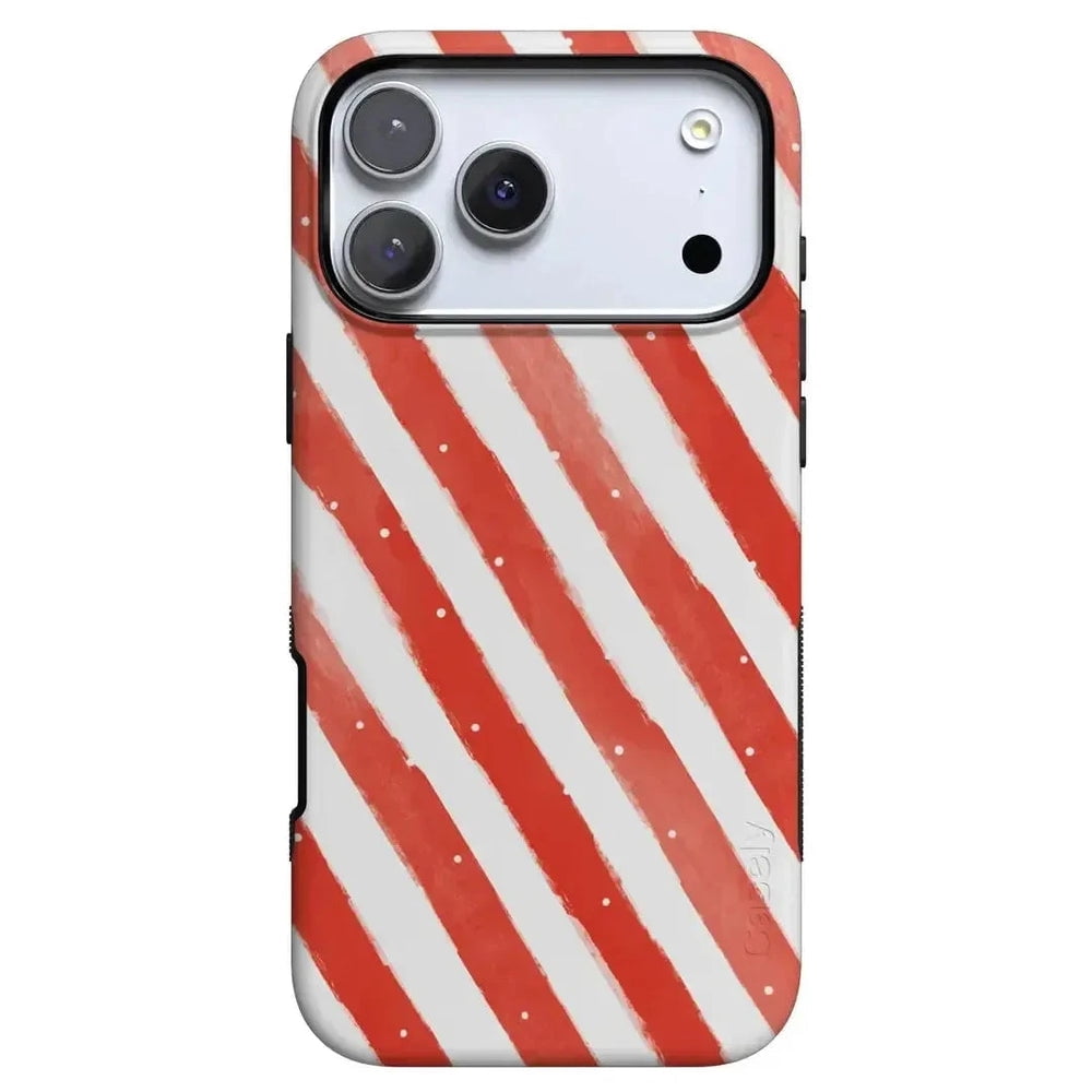 Candy Cane Lane Peppermint Stripes Phone Case with iPhone 17 to 11 Pro ...