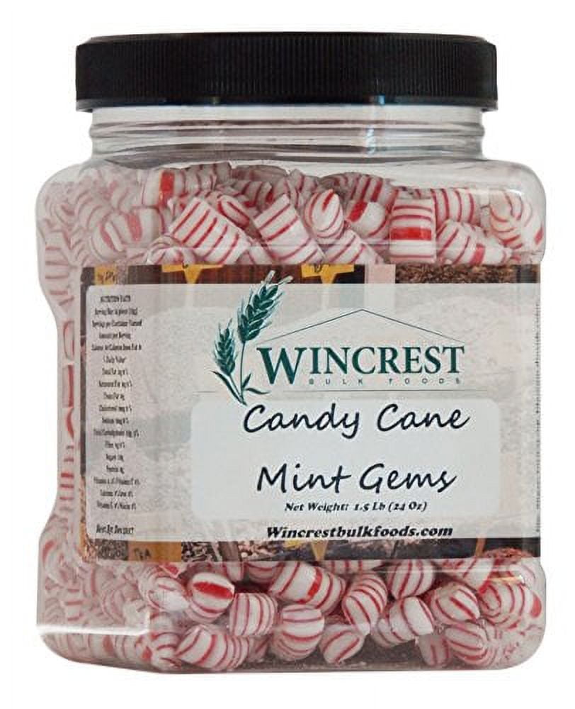 Candy Cane Mint Gems - 1.5 Lb Tub - Walmart.com