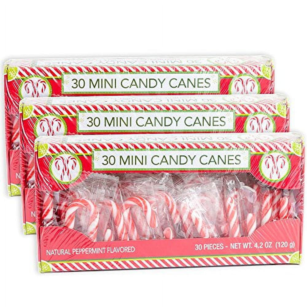 Candy Cane Peppermint Flavored | 30 Mini Candy Canes in Each Box - Net ...