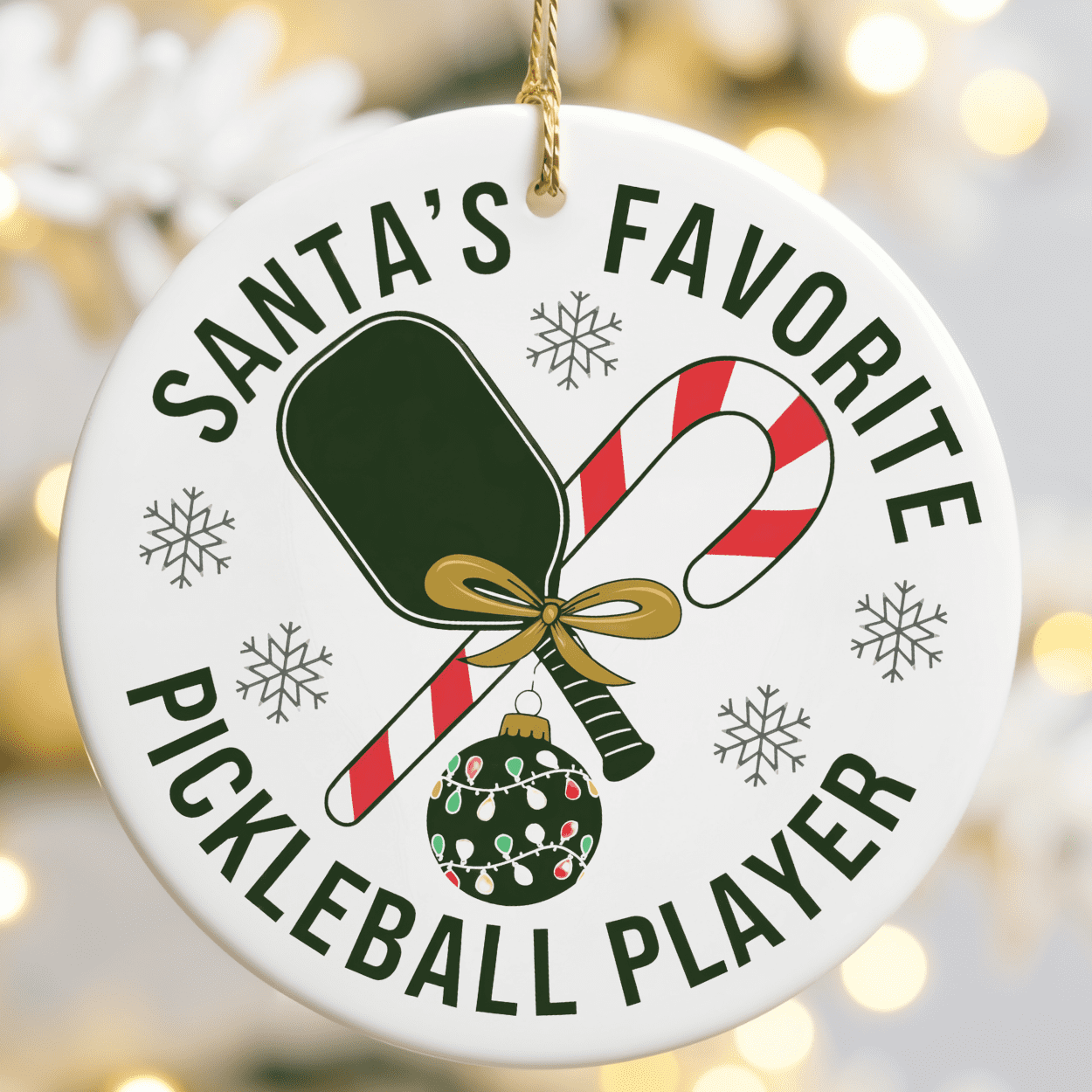 Ornaments by Design – Pickleball Gifts – 3 Inch Ceramic Ornament ...