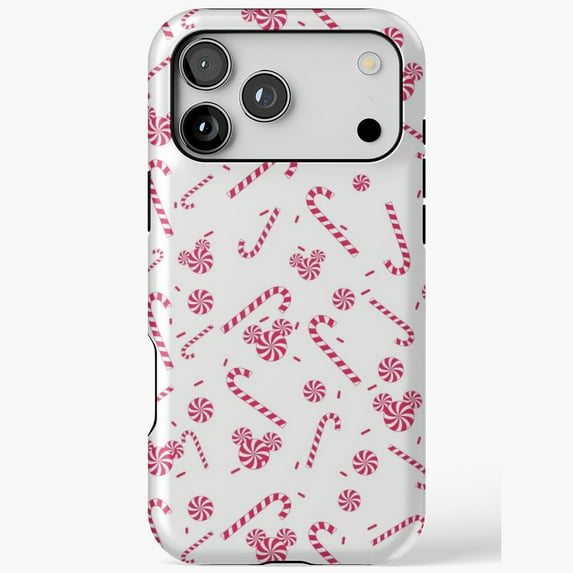 Candy Cane Red White Holiday Pattern Phone Case iPhone Case 17 16 15 14 ...
