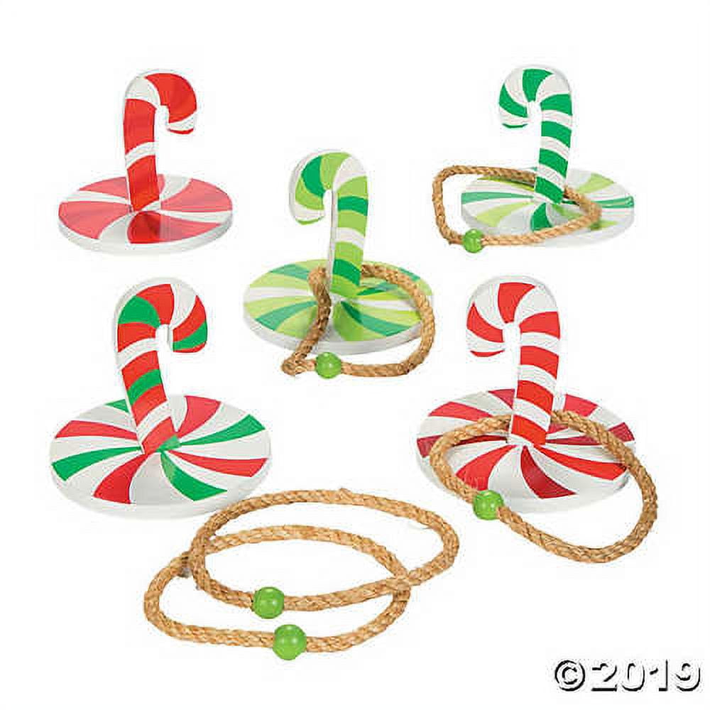 OTC Candy Cane Ring Toss Game, Christmas Party Fun for All Ages, 10 ...