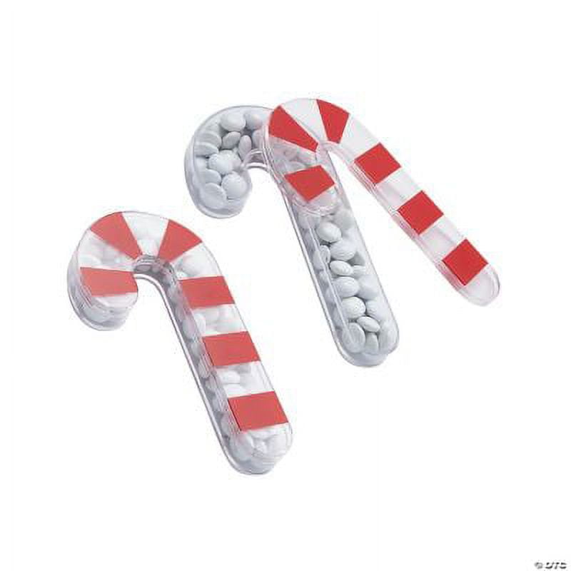 Candy Cane-Shaped Favor Containers, Christmas, Party Supplies, 12 ...