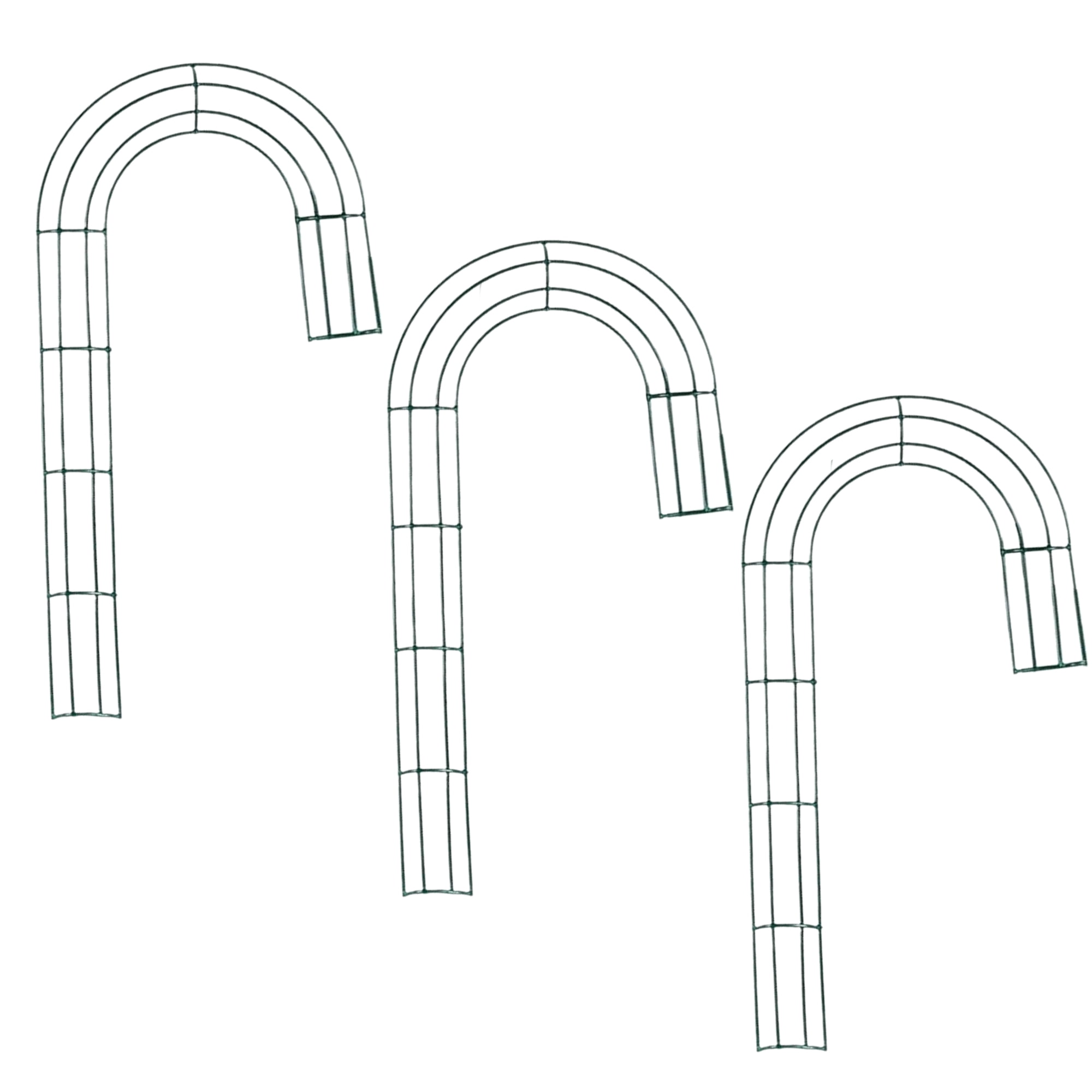 Candy Cane Shaped Wire Wreath Frame, Metal Wreath Forms J Letter Making ...