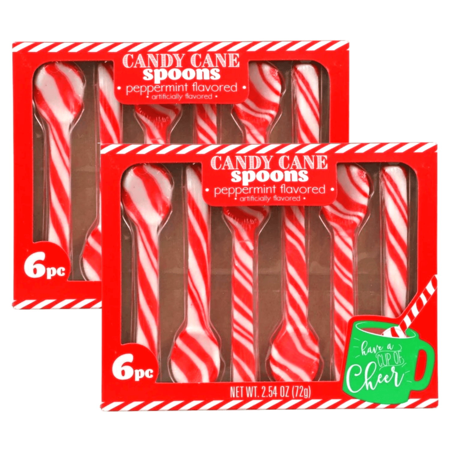Candy Cane Spoons Peppermint Flavored Party Favor Treats Sweet Treat ...
