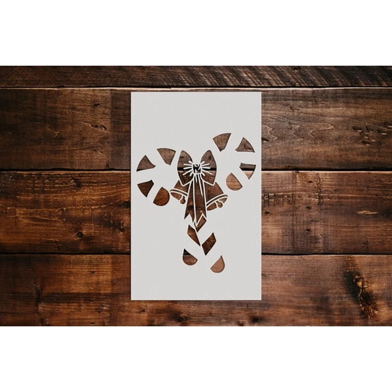 Candy Cane Stencil - Art and Wall Stencil (10"x20") - Walmart.com