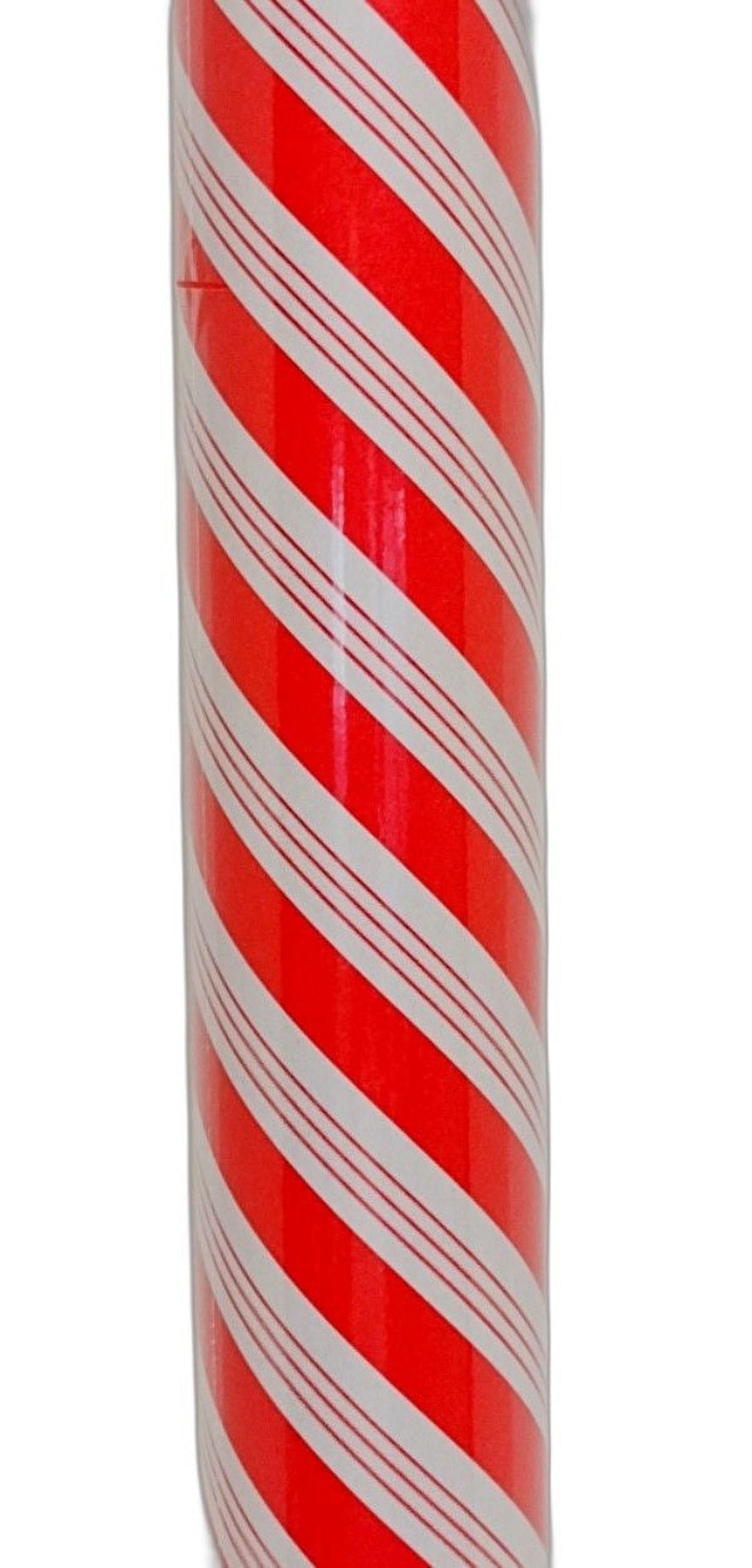Candy Cane Striped Christmas Wrapping Paper Rolls (1 Roll / 160sq.ft ...