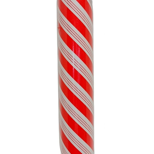 Candy Cane Striped Christmas Wrapping Paper Rolls (1 Roll / 160sq.ft ...