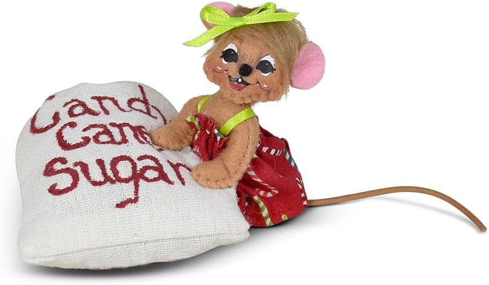Candy Cane Sugar Mouse, 3 inch Collectible Figurine - Walmart.com