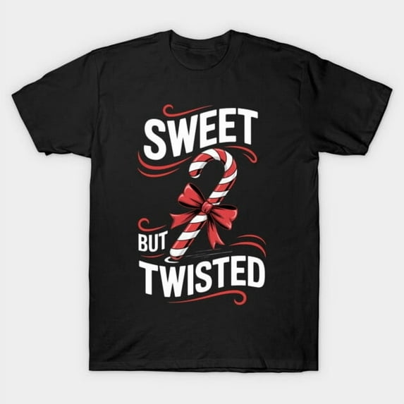Candy Cane Sweet But Twisted Funny Christmas Holiday Design, H44186 ...