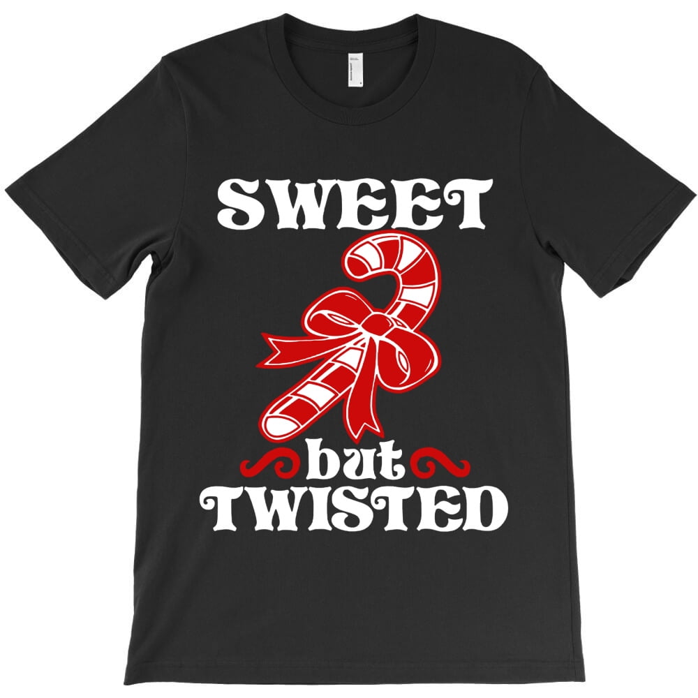 Candy Cane Sweet But Twisted Themed Humorous and Edgy Graphic Design ...