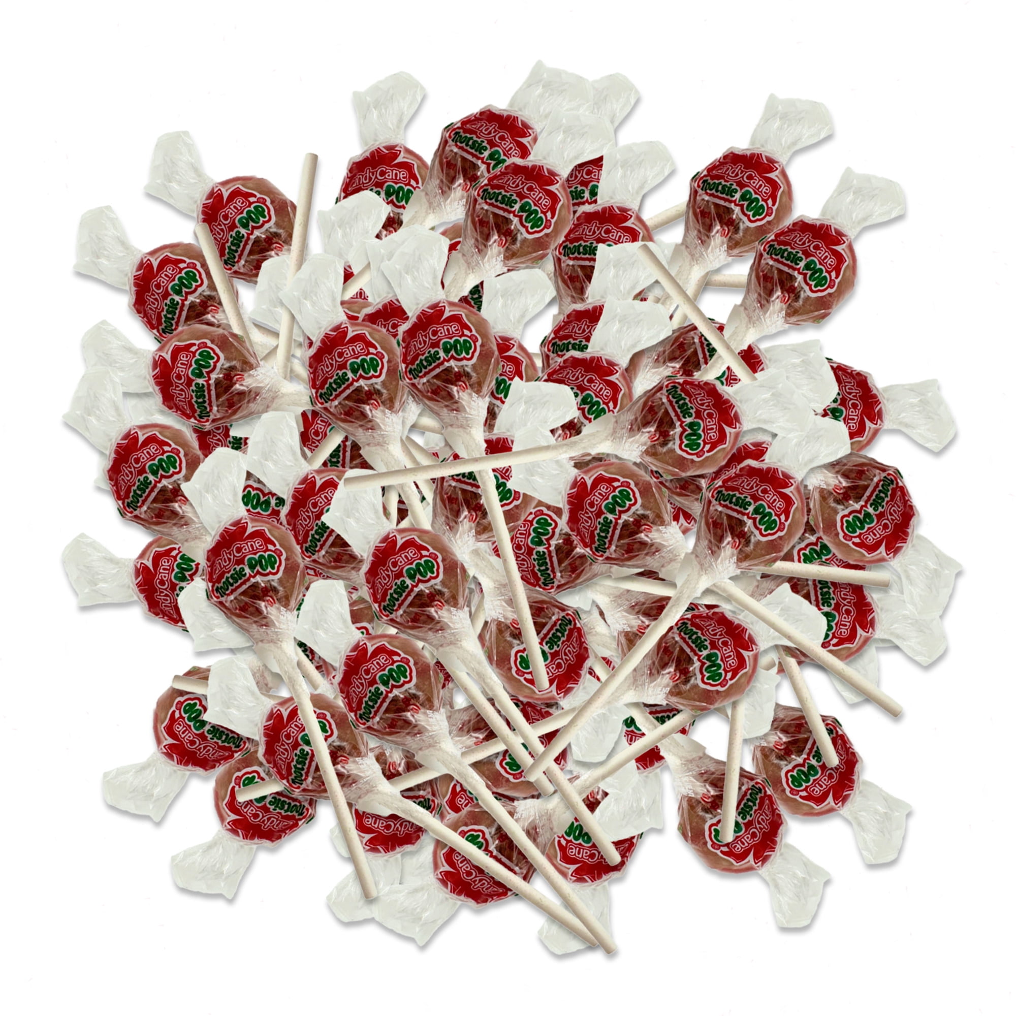 Candy Cane Tootsie Pops 60 Pops - Walmart.com