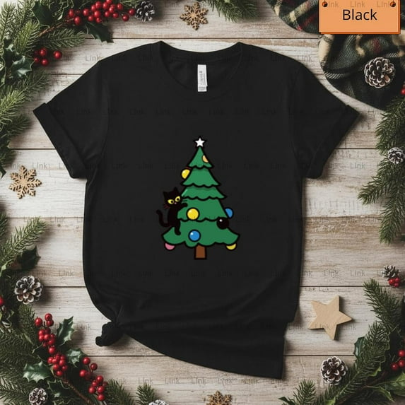 Candy Cane Tree Saint Nick Hat Christmas Lights Unisex T-Shirt, up to ...