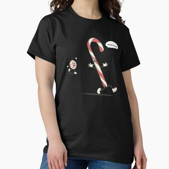 Candy Cane VS Peppermint Funny Christmas Holiday H4884 T-Shirt, for Men ...