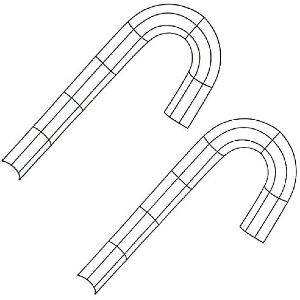 Candy Cane Wire Wreath Frame Set of 2 - Walmart.com