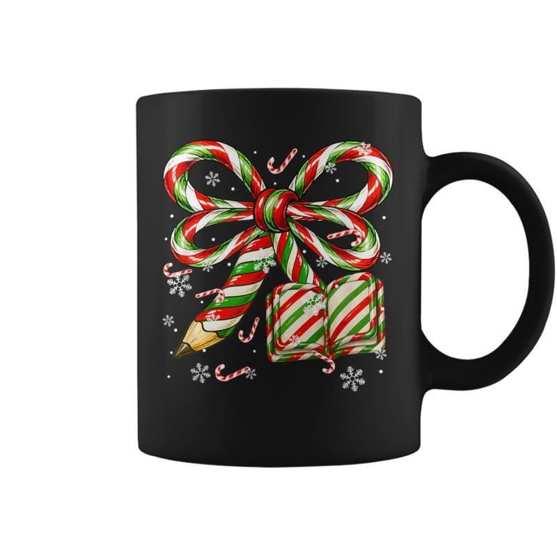 Candy Canes Bow Tie School Secretary Tools Christmas Baker Coffee Mugs ...