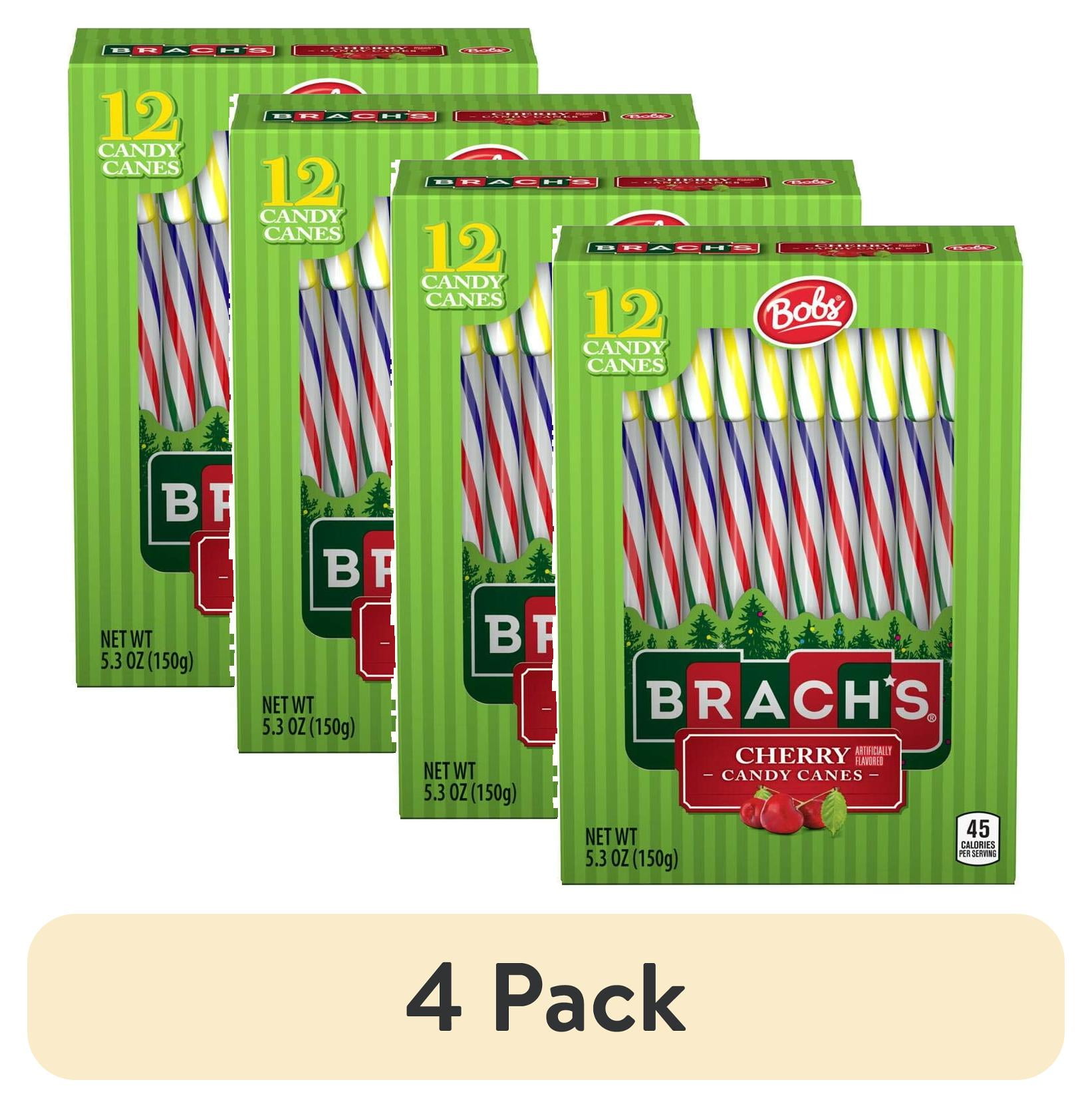 (4 pack) Candy Canes - Brach's Cherry Rainbow - 6 Oz Box - Walmart.com