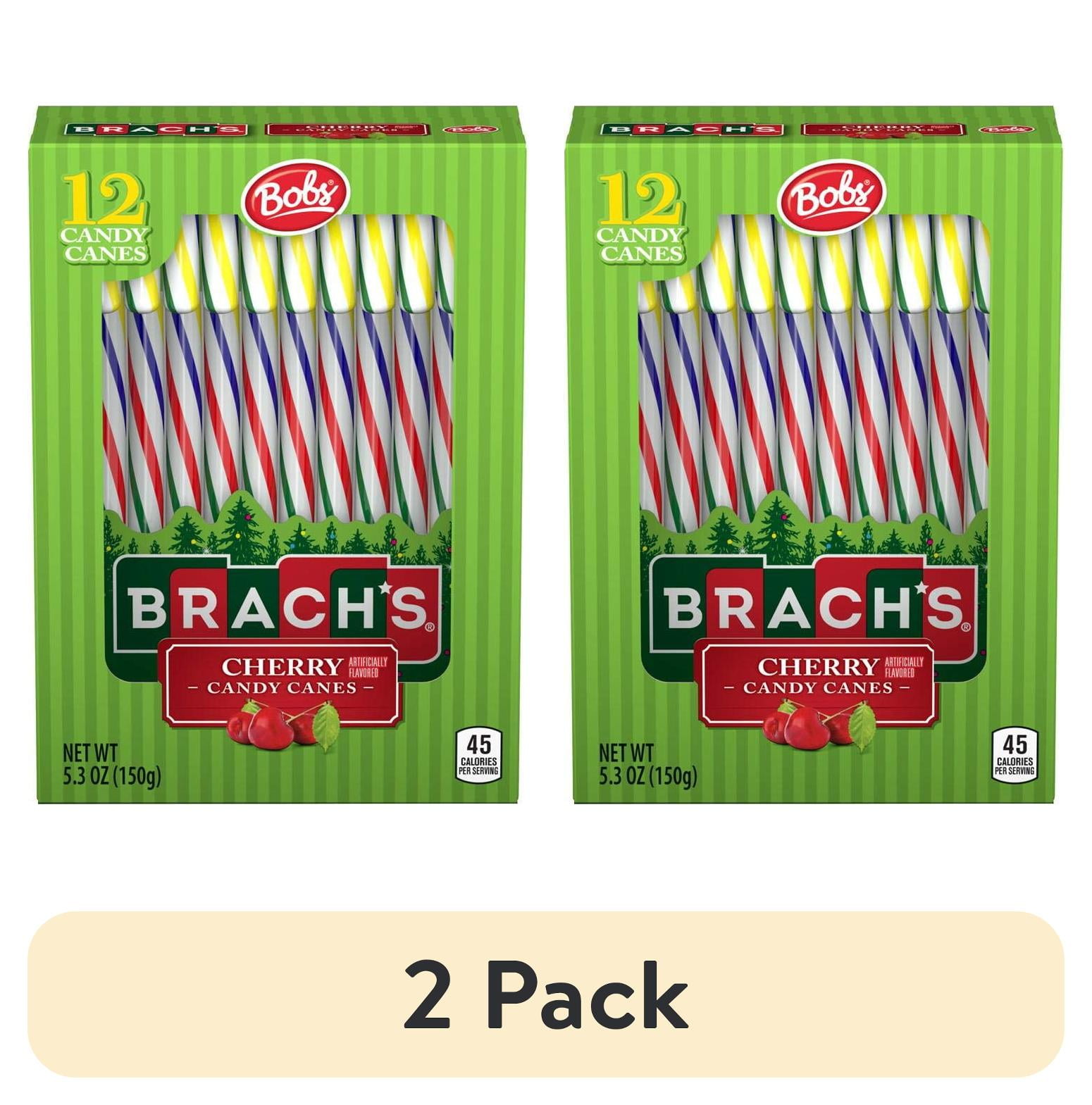 (2 pack) Candy Canes - Brach's Cherry Rainbow - 6 Oz Box - Walmart.com