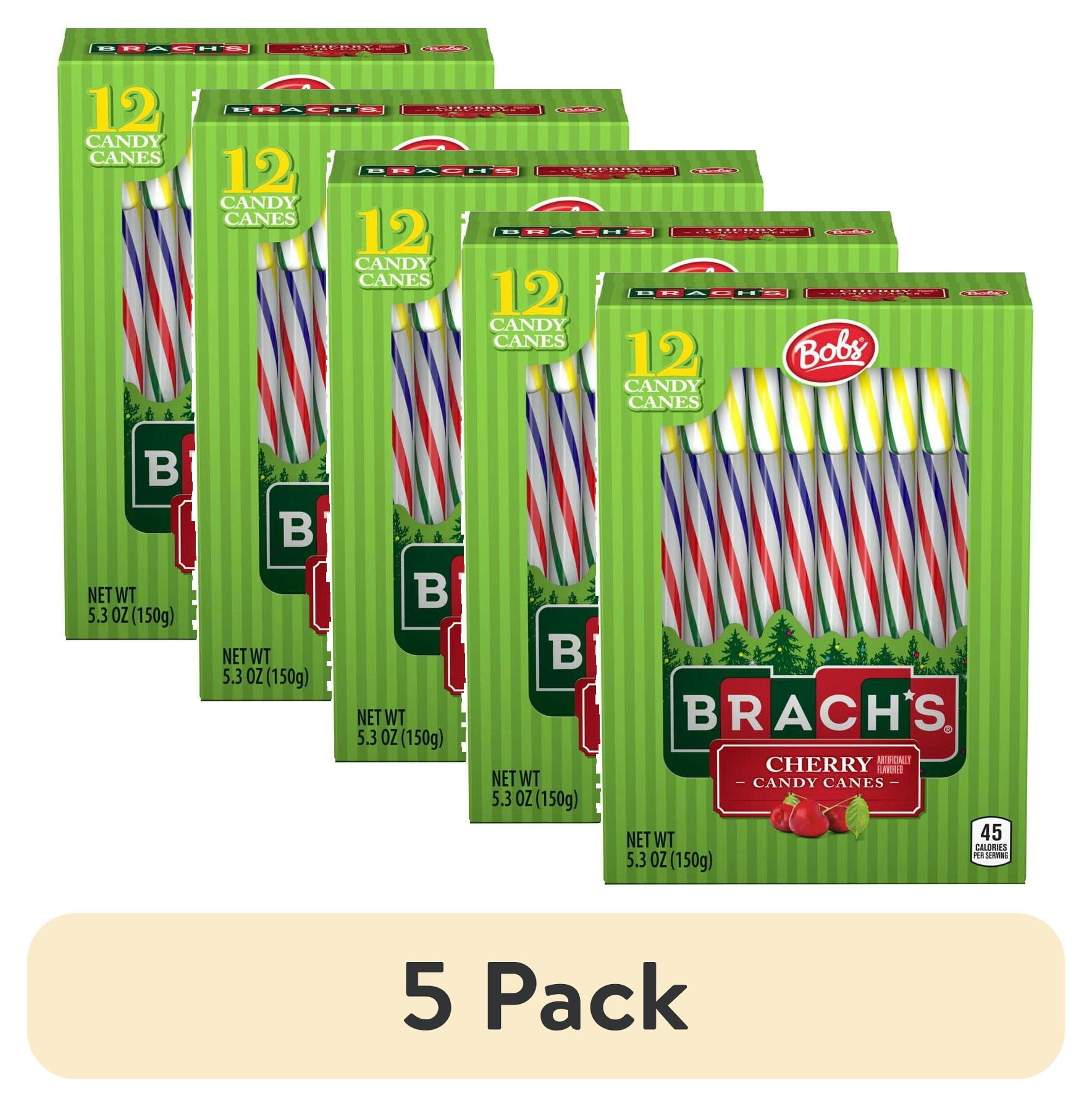 (5 pack) Candy Canes - Brach's Cherry Rainbow - 6 Oz Box - Walmart.com