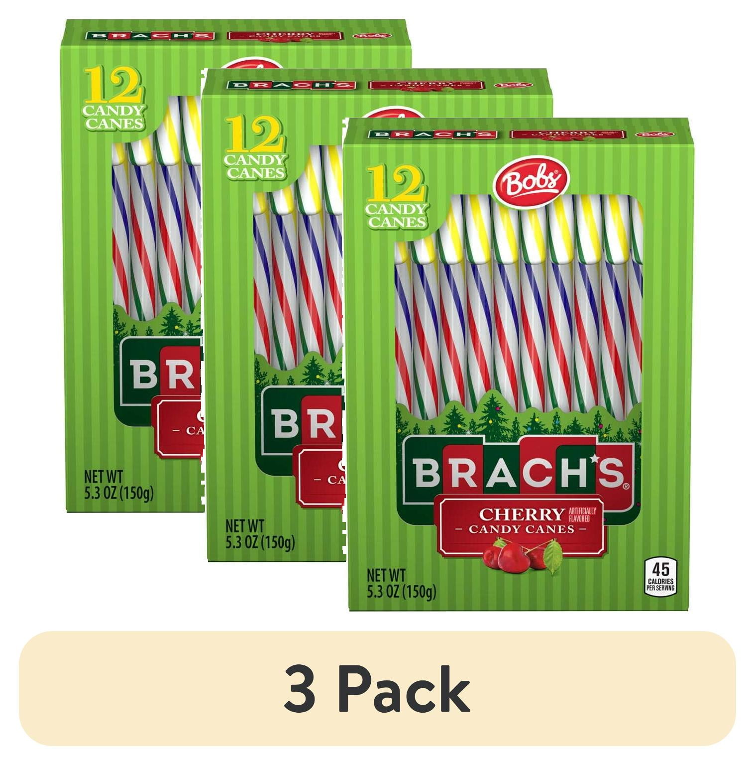 (3 pack) Candy Canes - Brach's Cherry Rainbow - 6 Oz Box - Walmart.com