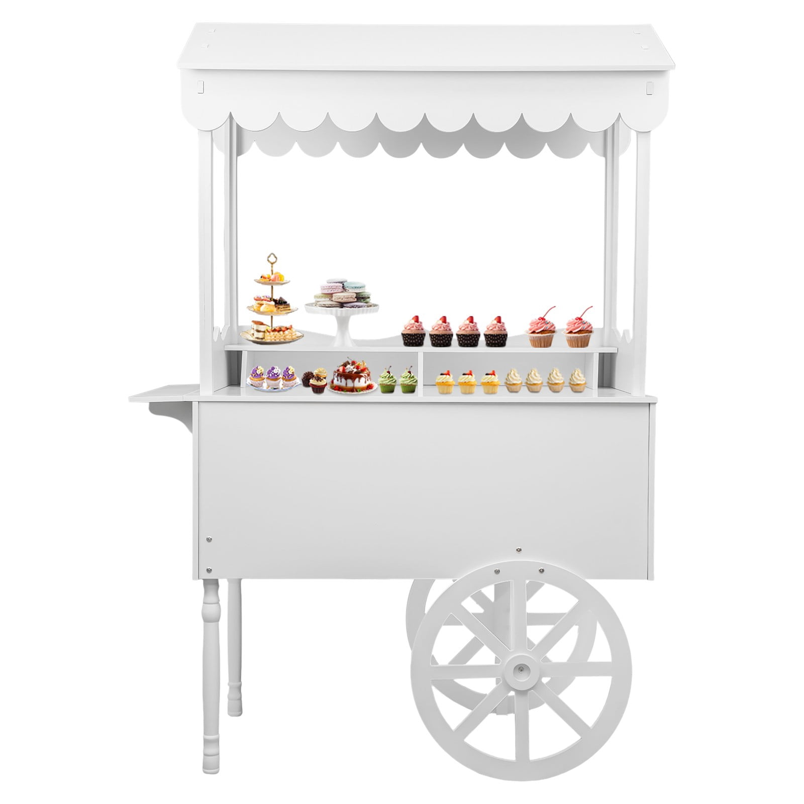 Vintage Candy Cart Display Stand with Wheels, Dessert and Party ...
