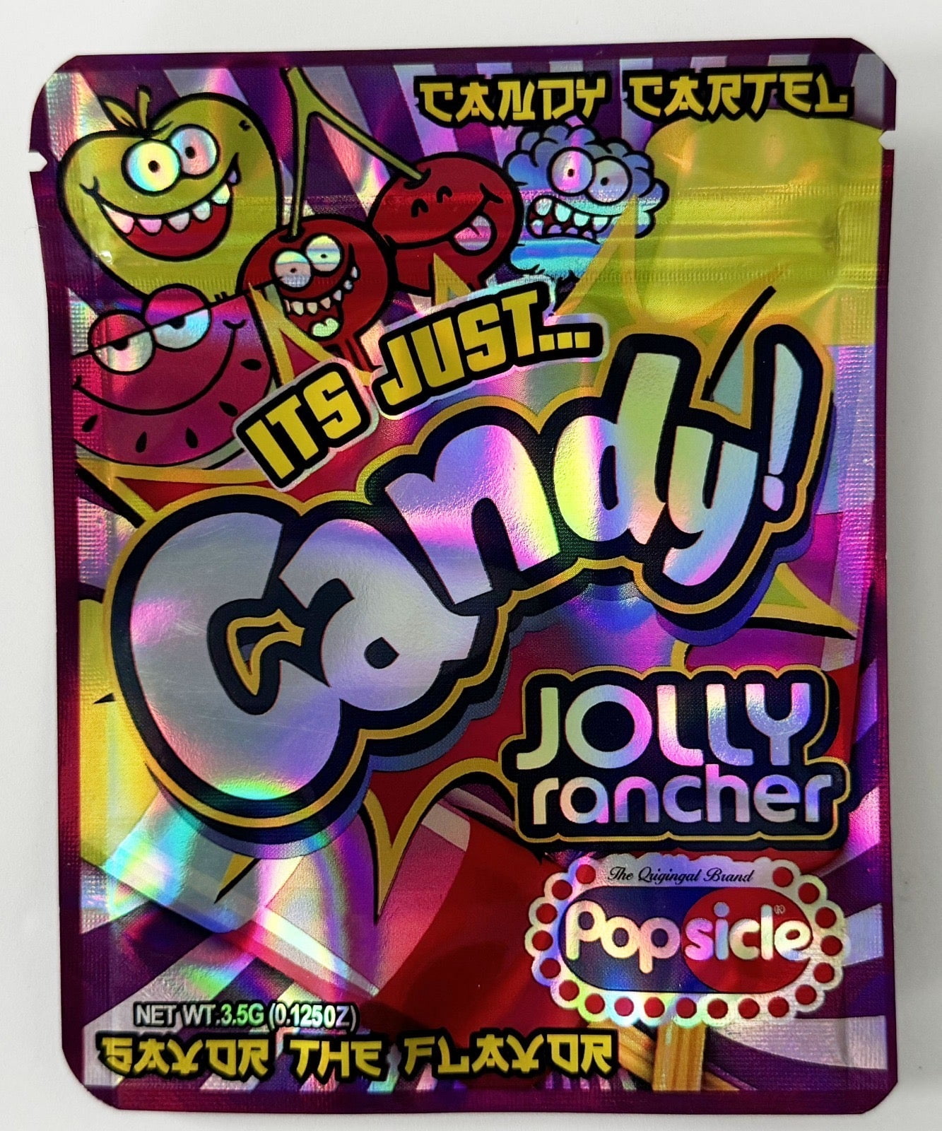Candy Cartel Candy Mylar Bags 50-Pack 3.5g, Resealable Bold Candy ...