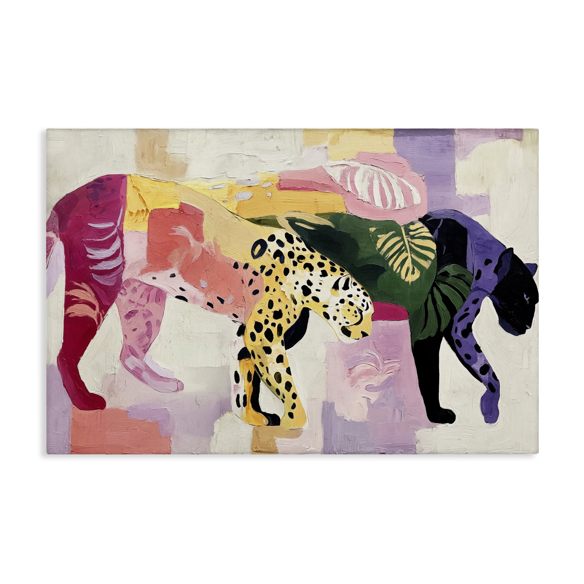 Candy Cats Tropical Wildlife Canvas Wall Art, design by Annabelle Hall ...