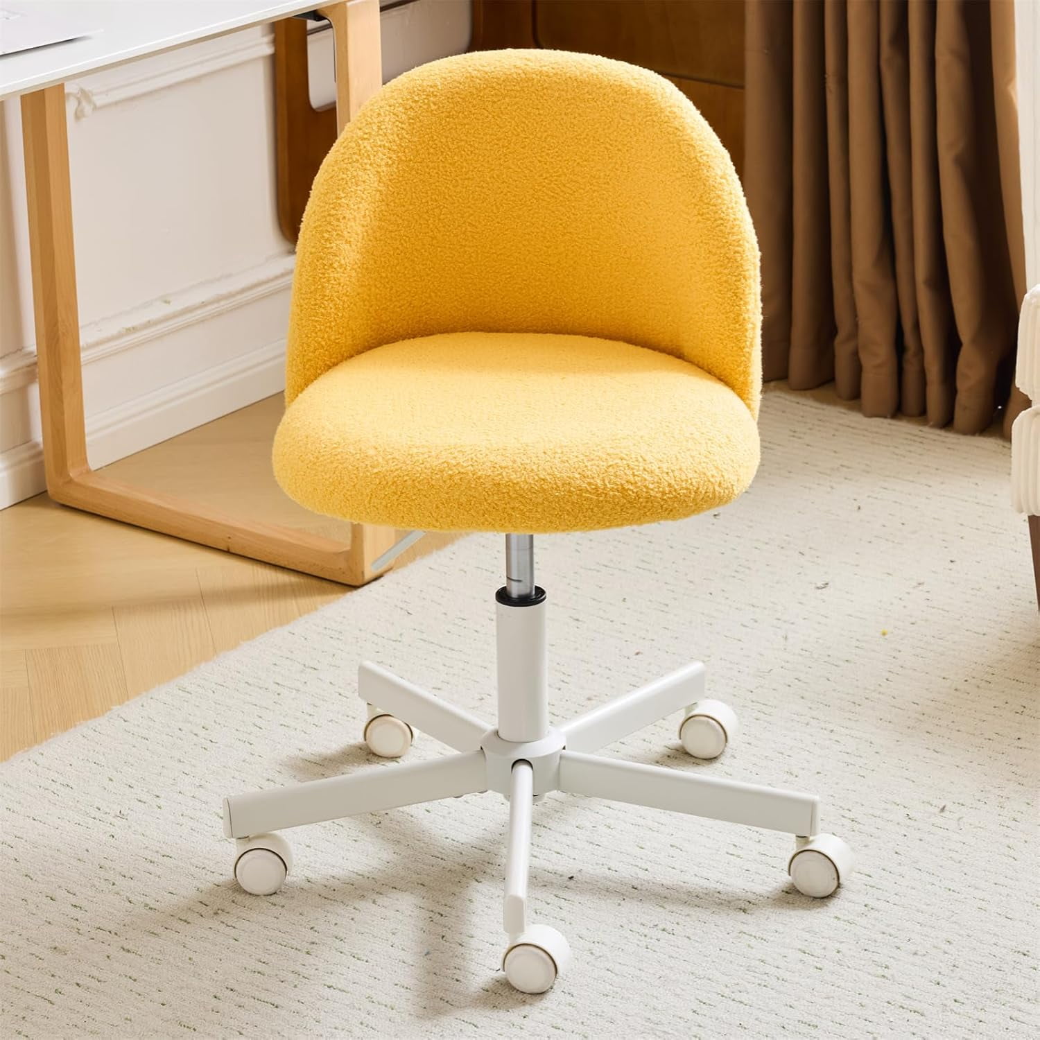 Candy Chair Armless Cute Desk Chair,Comfy Small Office Chair with ...