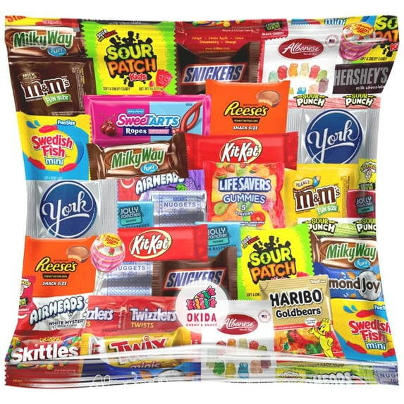 Candy & Chocolate Assorted Variety Pack - Snickers Skittles Twix Kit ...