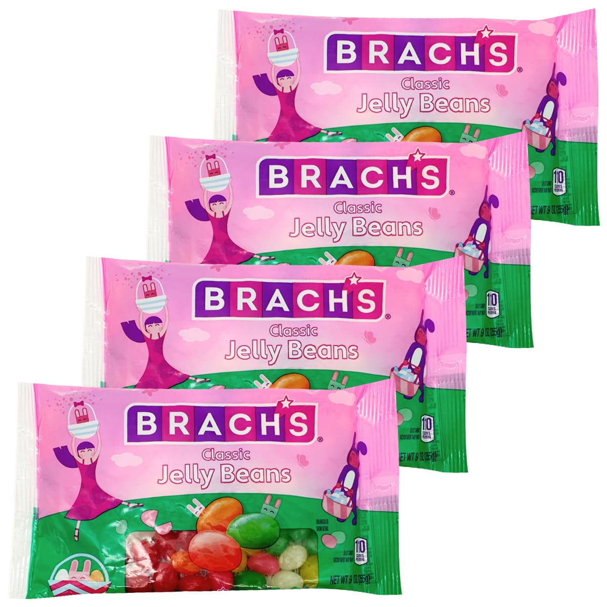 Candy Classic BrachsJelly Beans Assorted Flavors - Colorful Jellybeans ...