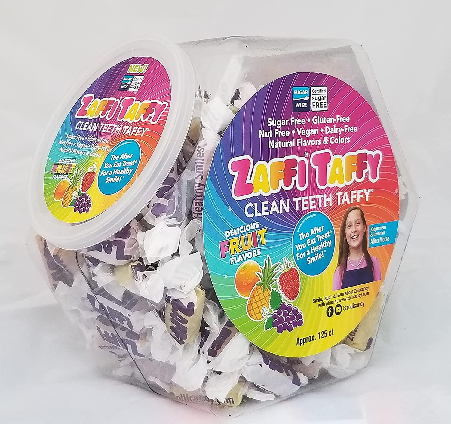 Candy Clean Teeth Keto Sugar Free Taffy, Variety Pack, 32 Oz (Packaging ...