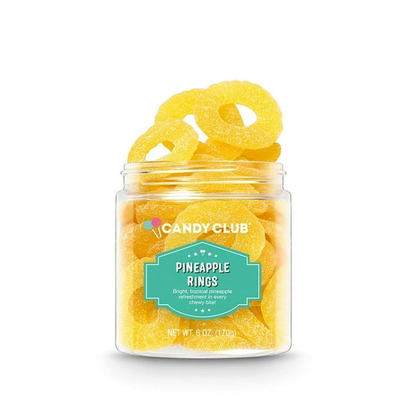 Candy Club Gourmet Gummy BCF26 Yellow Pineapple Rings, Gluten Free ...
