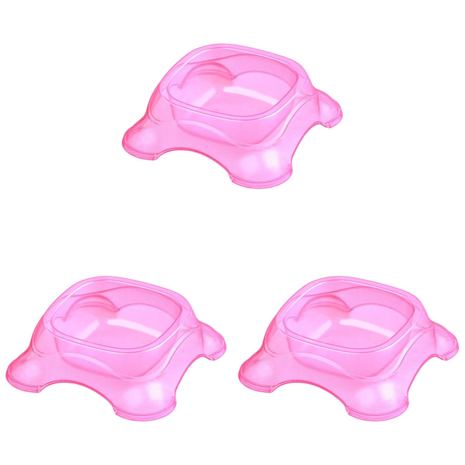 Candy Color Crystal Dog and Cat Food Bowl Non Slip Elevated Pet Water ...
