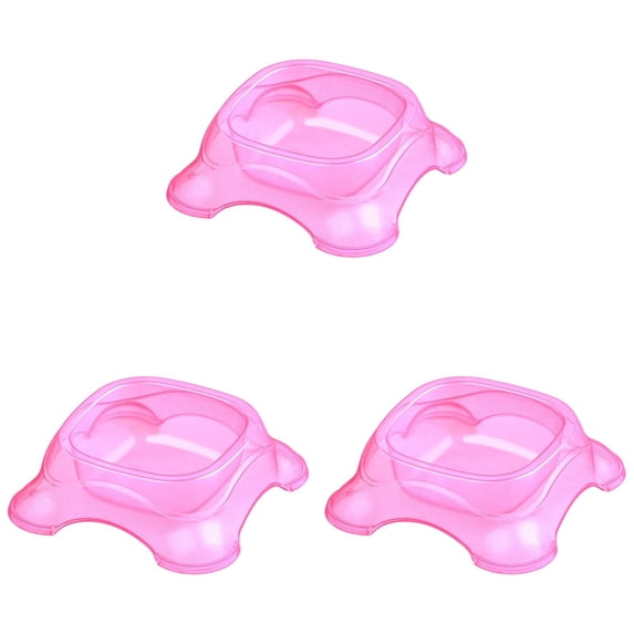 Candy Color Crystal Dog and Cat Food Bowl Non Slip Elevated Pet Water ...