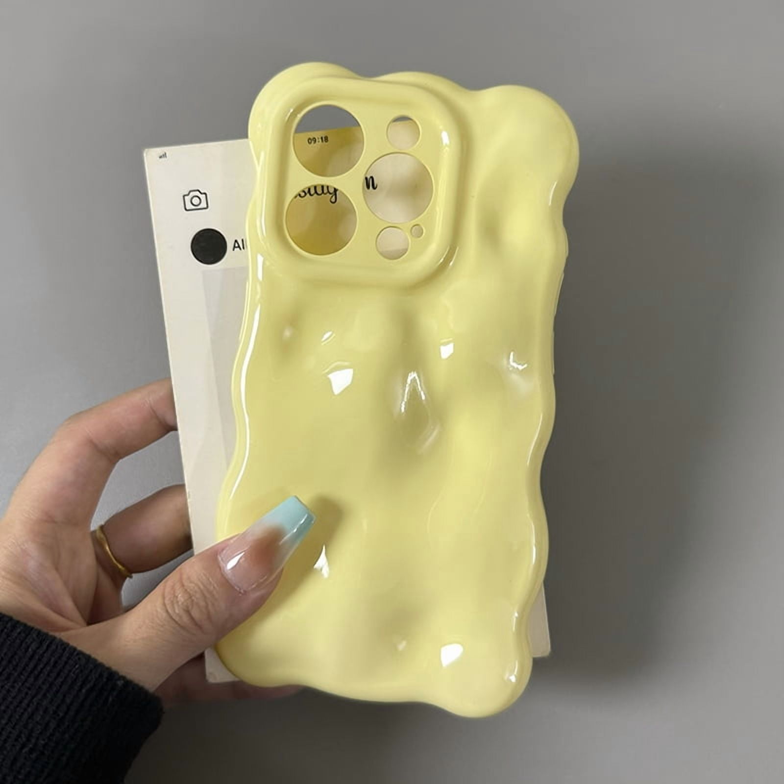 Candy Color Glossy 3D Meteorite Pattern For iPhone 16 Pro Max 17 Air 15 Plus 13 14 12 11 ...