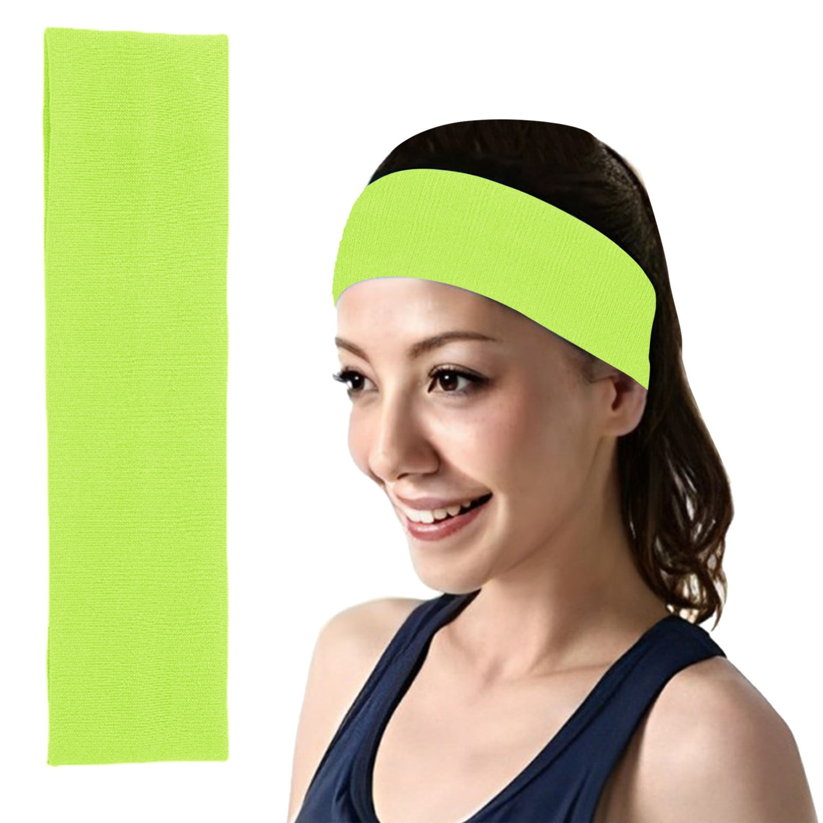 Candy Color Headband Solid Elastic Hair Rope for Fitness Yoga Exercise ...