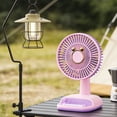 Candy Color Mini Desktop Fan USB Rechargeable Small Fan For Office Desk ...